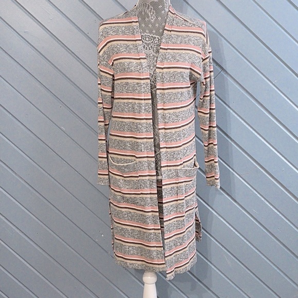 Allison Joy | Sweaters | Allison Joy Evereve Stripped Heathered Long ...